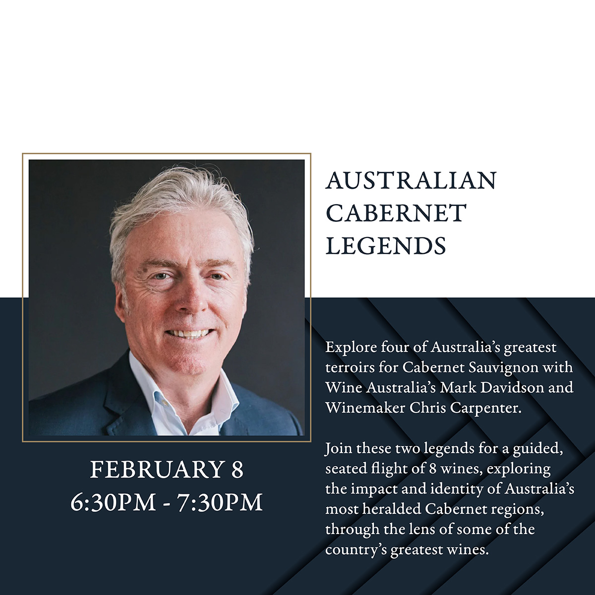 Australian Cabernet Legends with Mark Davidson and Chris Carpenter ...